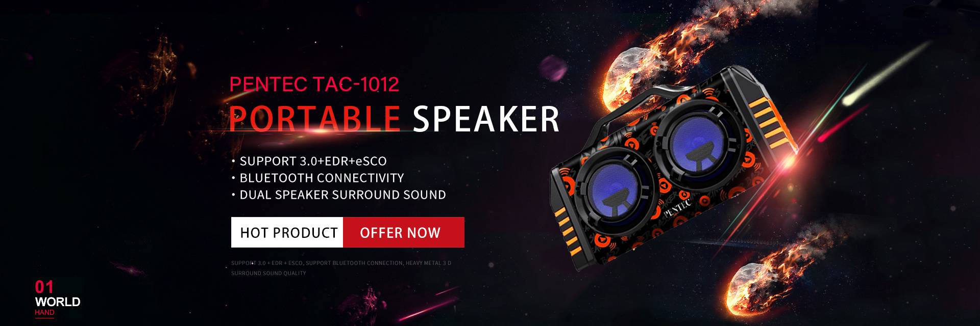 PENTEC Speaker TAC-1012 Dual Speaker 3d Surround Home Computer Desktop ...