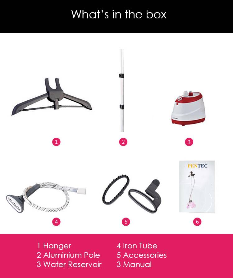 PENTEC Garment Steamer TAC-1819A (1500W) 35g Continuous Steam