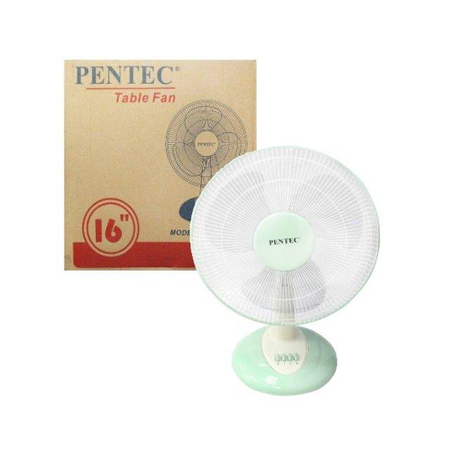 PENTEC Table Fan TAC-1601 400mm (16 inch) 3-Speed On/Off Table Fan TAC ...