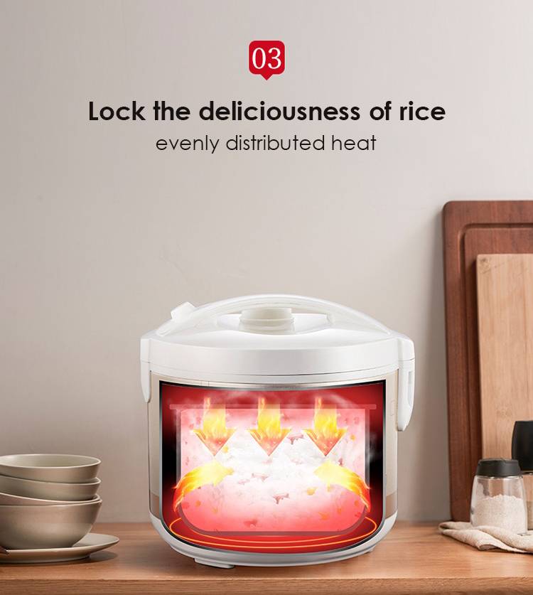 Pentec Rice Cooker TAC-155 2.2L 800w Inner Pot For Easy Cleaning ...