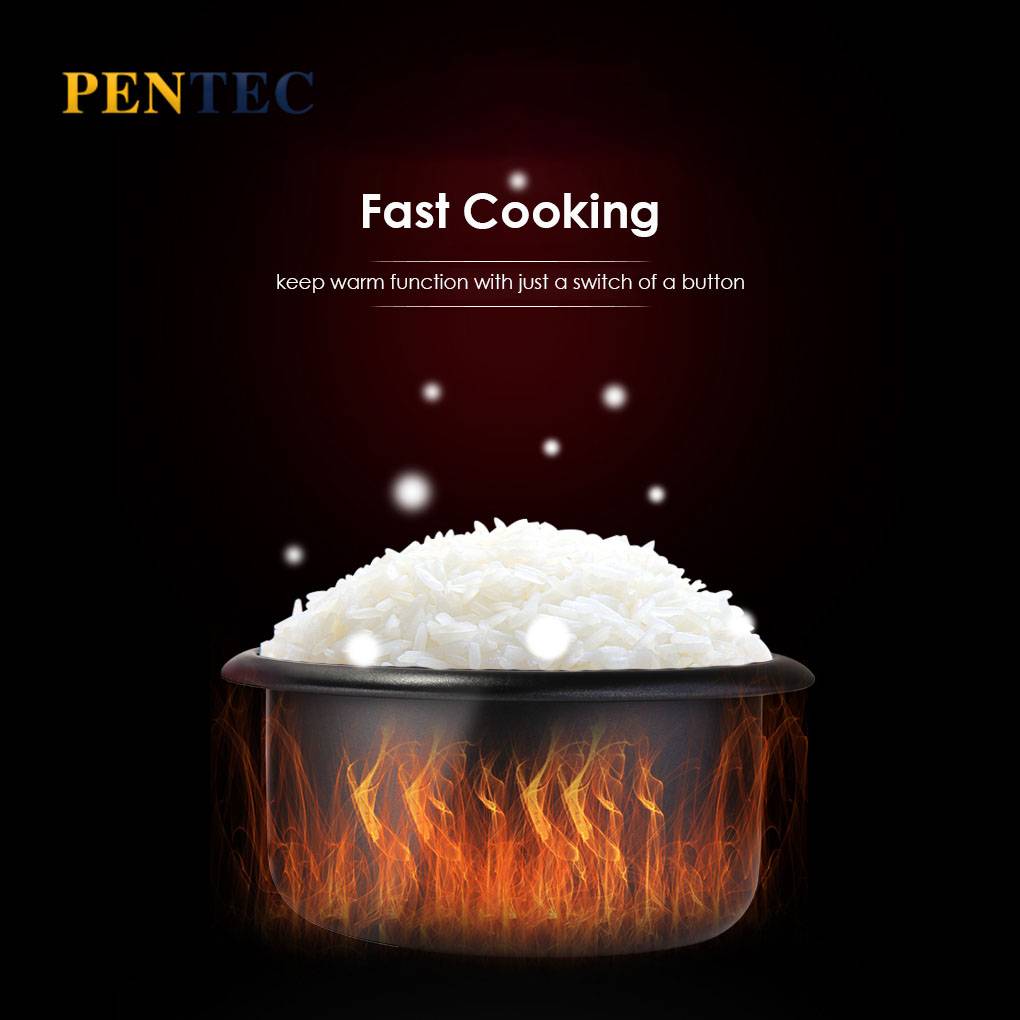 Pentec Rice Cooker TAC-166 7L Inner Pot For Easy Cleaning Automatic ...
