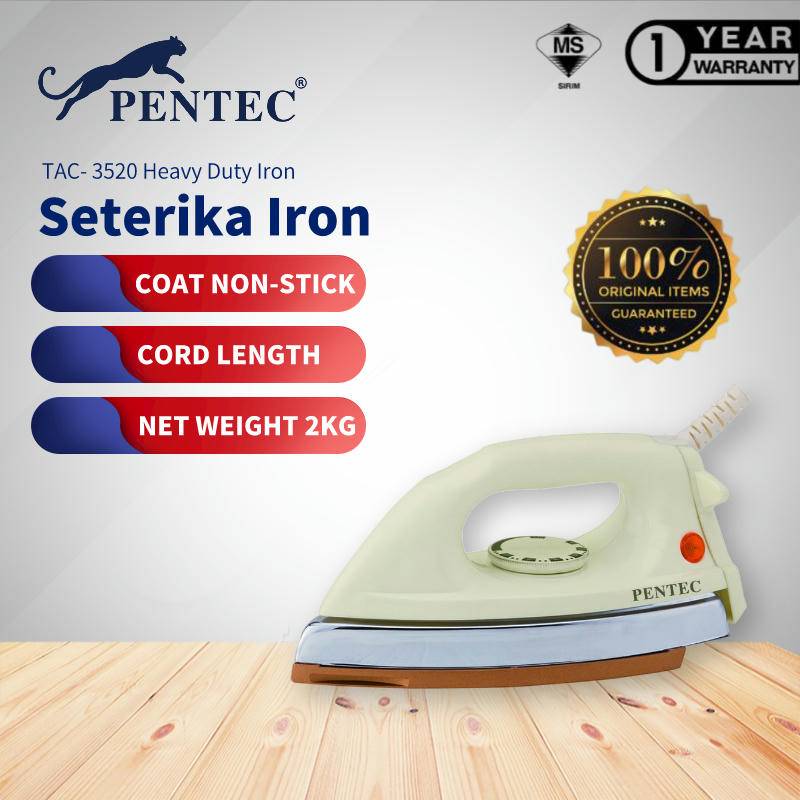 Pentec TAC-3520 Heavy Duty Iron Industry Use Strong Power Deluxe Metal Coat