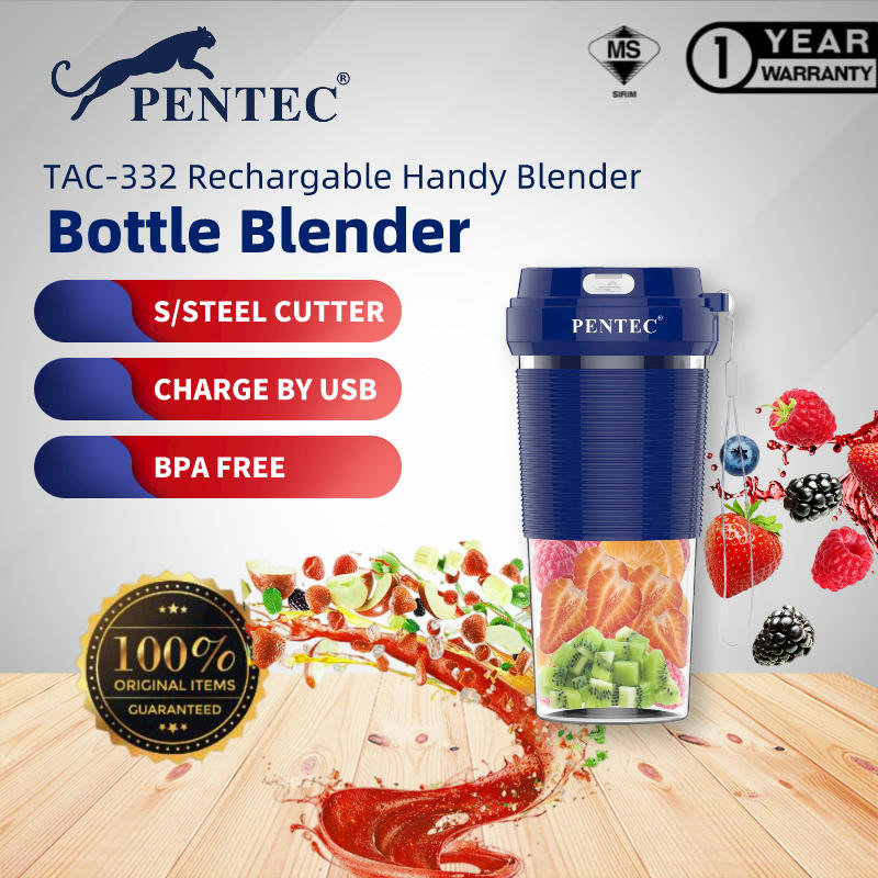 PENTEC Personal Blender TAC-332 Battery Powered Easy Carry 300ml ...
